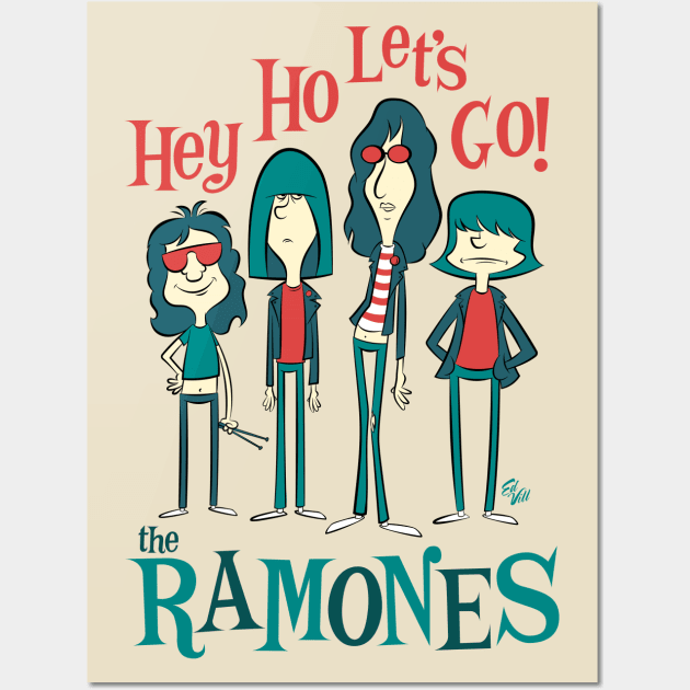 Hey Ho, Let's Go! - Ramones Band - Posters and Art Prints | TeePublic