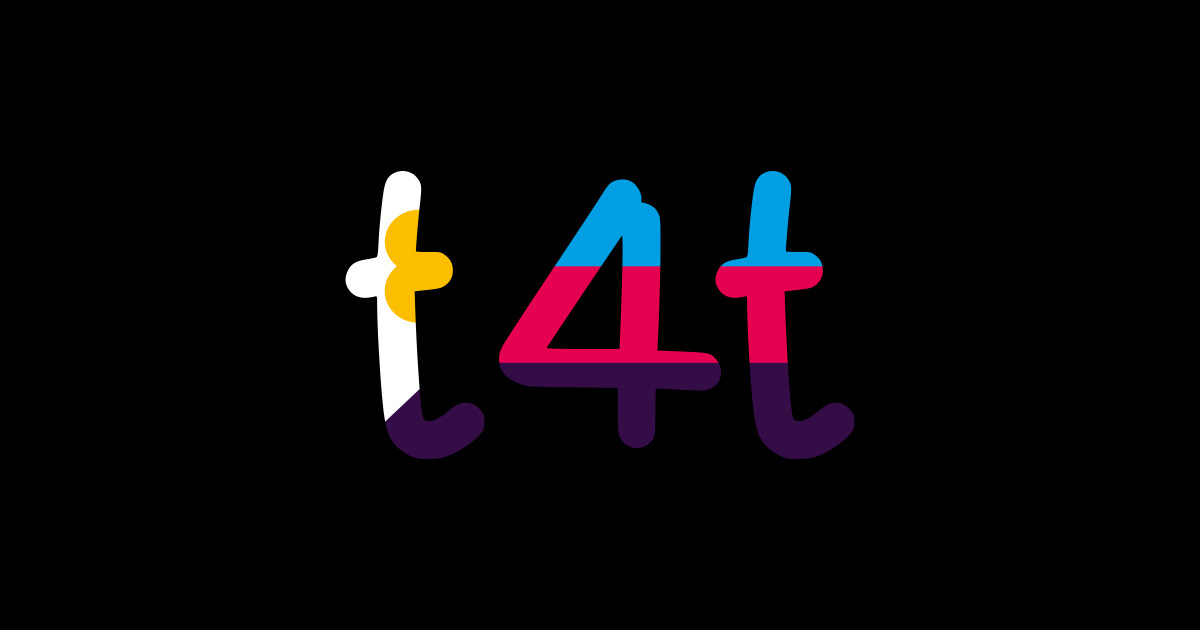 t4t (Polyamorous Pride Colors) - T4t - Sticker | TeePublic