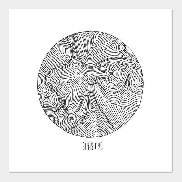 Psychedelic hippie sun - Hippie - Posters and Art Prints | TeePublic