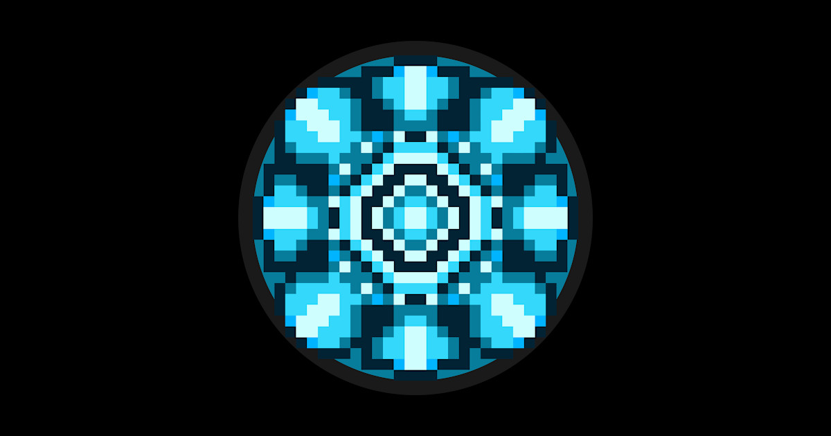 8bit ARC REACTOR - Pixel - Sticker | TeePublic