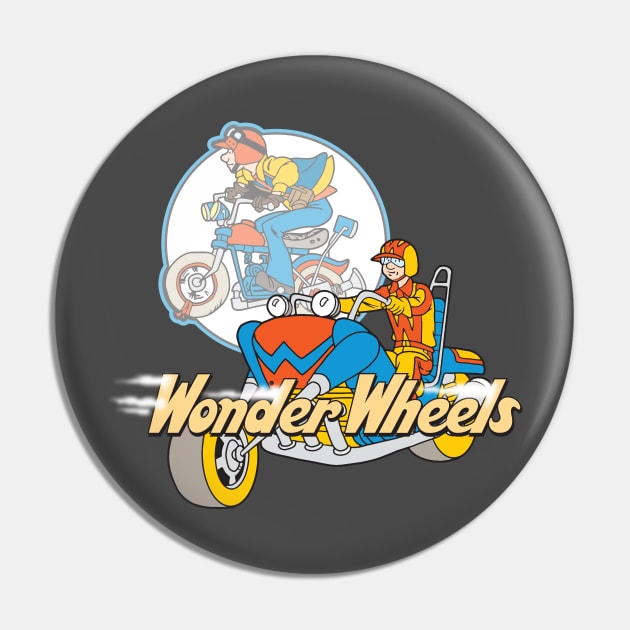 Wonder Wheels Cartoon - Wonder Wheels - Pin | TeePublic