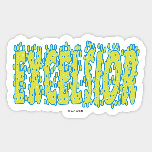 Bladee Drain Gang Excelsior Sprite logo - Bladee - Sticker | TeePublic