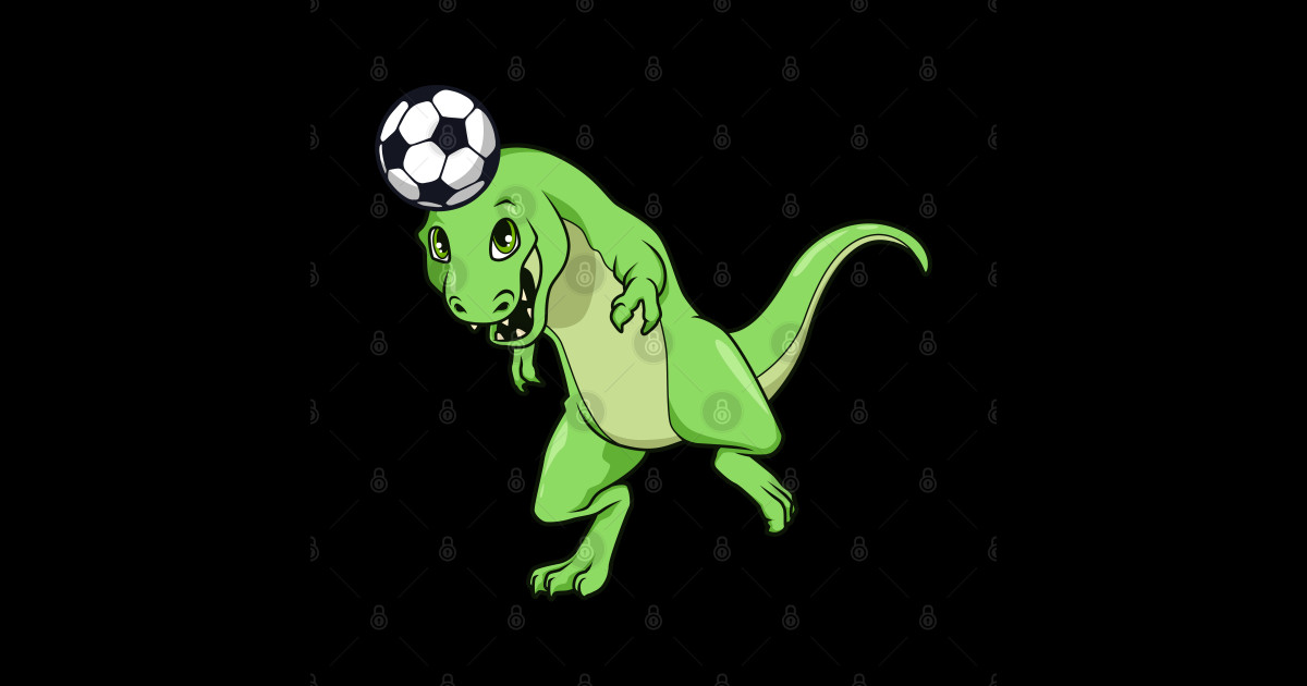 Comic TREX plays soccer - Trex Soccer - Sticker | TeePublic