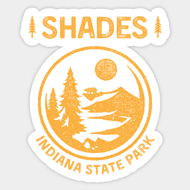 Shades State Park Indiana - Shades - Sticker | TeePublic