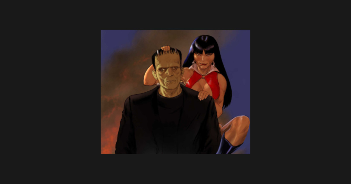 Vampirella meets Frankenstein - Frankenstein - T-Shirt | TeePublic