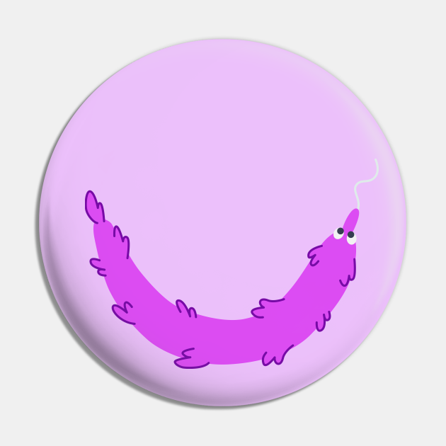 Worm Smile (Purple) - Worm On A String - Pin | TeePublic