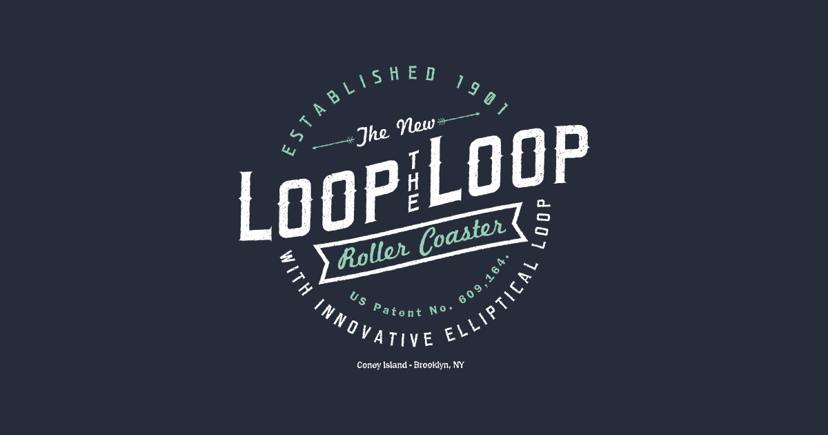 Loop the Loop - Classic Roller Coaster Merch - Roller Coaster - Hoodie ...