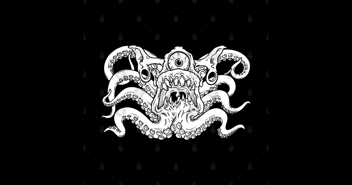 Hideous Mollusk - Monsters - Sticker | TeePublic