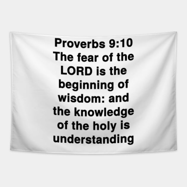 Proverbs 9:10 King James Version (KJV) Bible Verse Typography ...