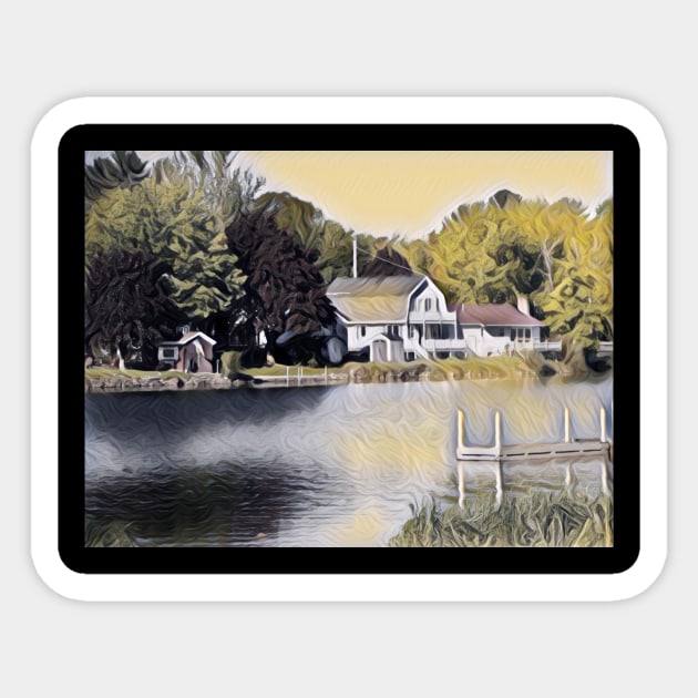 Life on the Lake - Lifestyle - Sticker | TeePublic