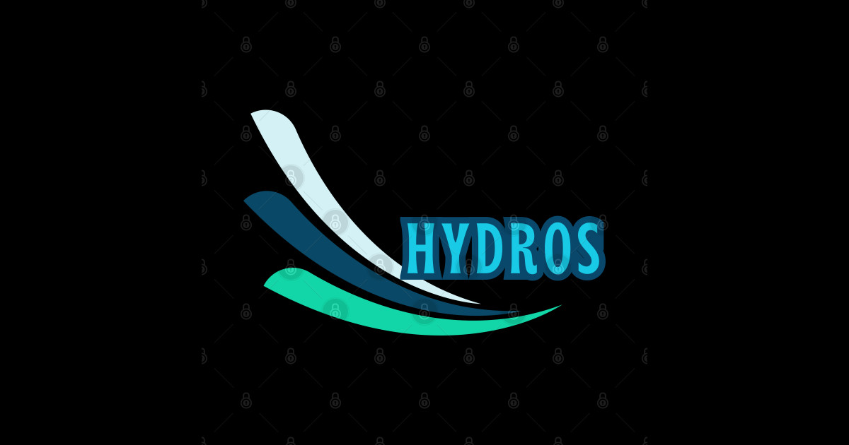 Hydros! Retro Aqua Roostertail Logo - Vintage Logo - Sticker | TeePublic