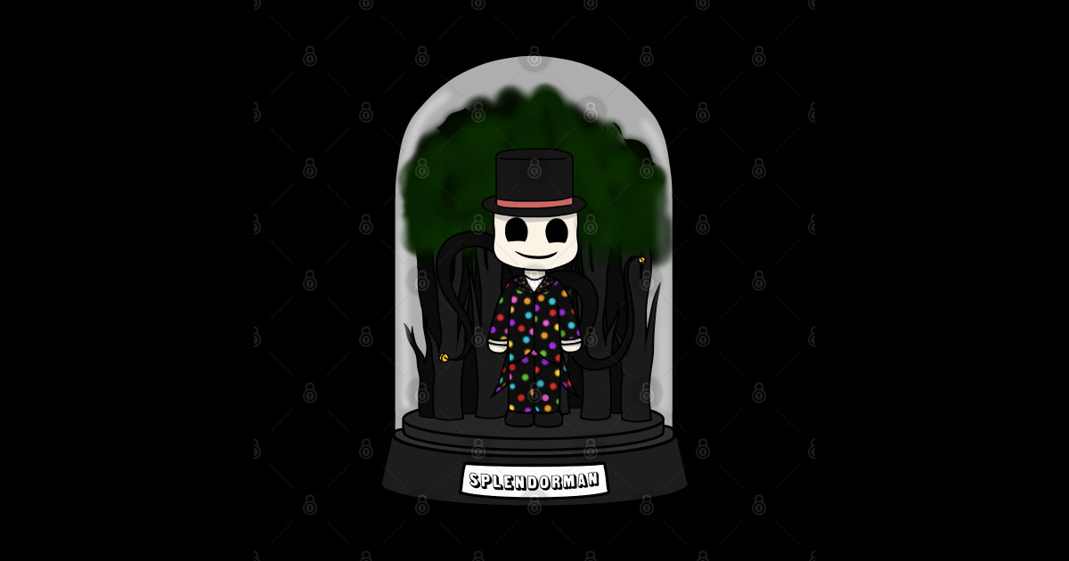 splendorman glass drom chibi - Creepypasta - Sticker | TeePublic