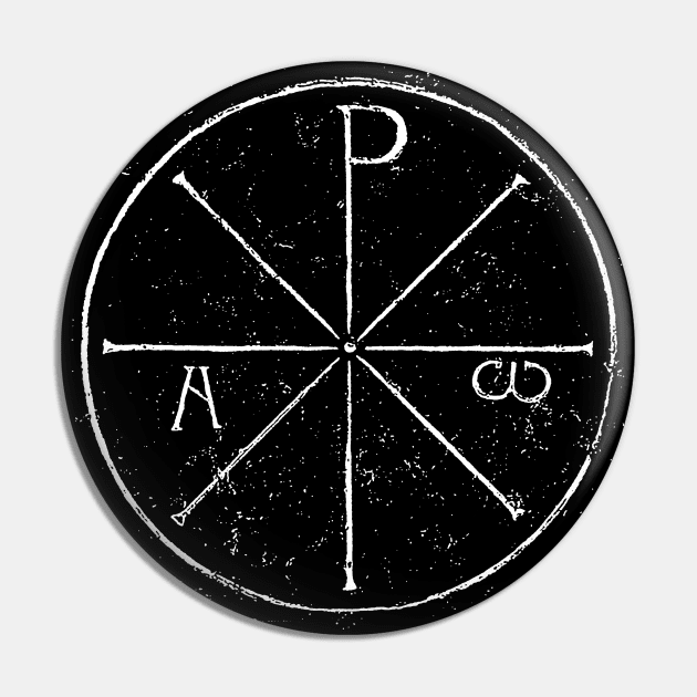 Chrismon Sancti Ambrosii, Chi-Rho, Christ - Chi Rho - Pin | TeePublic