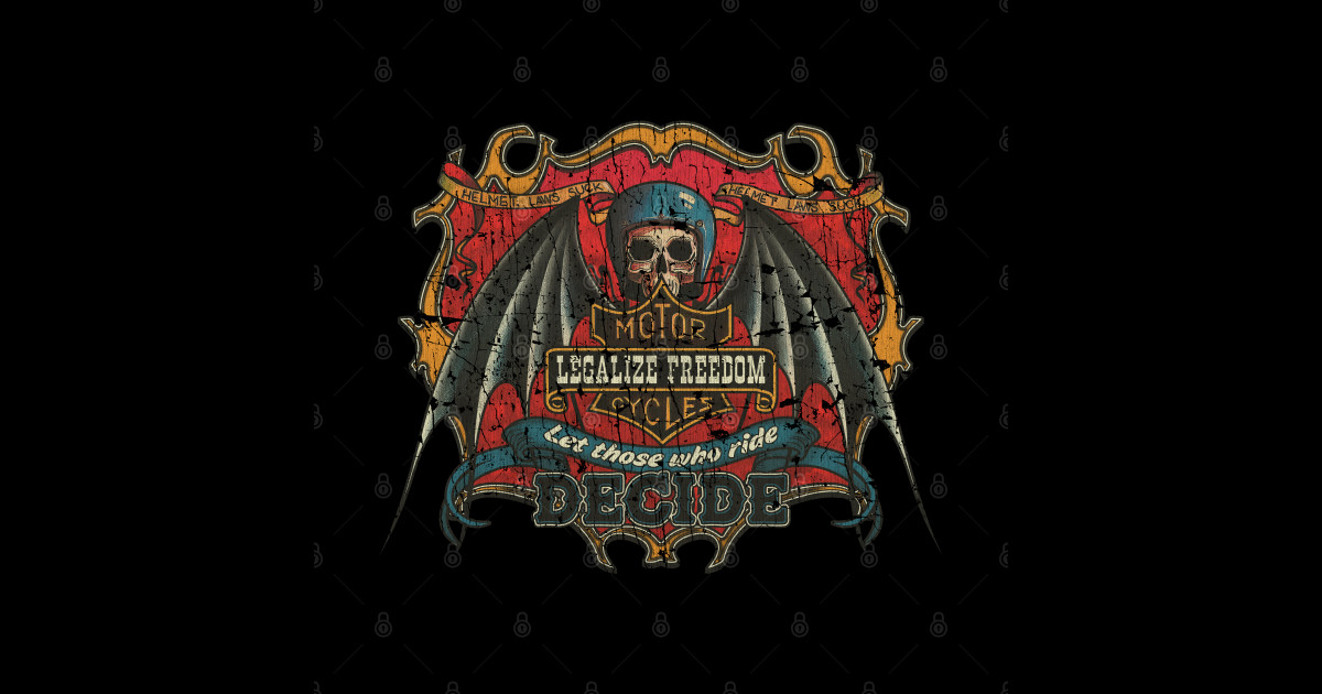 Let Those Who Ride Decide 1976 - Motorcycle Clothing - Sticker | TeePublic