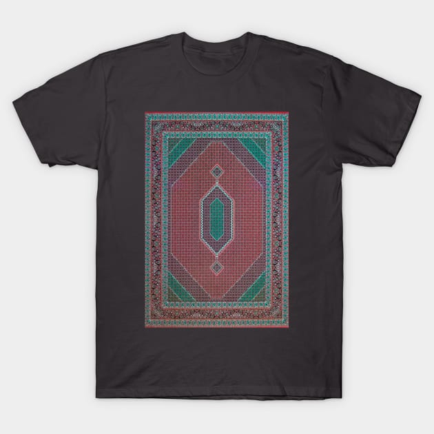 Vintage Antique Persian Carpet - Oriental Rug - T-Shirt | TeePublic