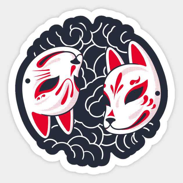 Kitsune - Kitsune - Sticker | TeePublic