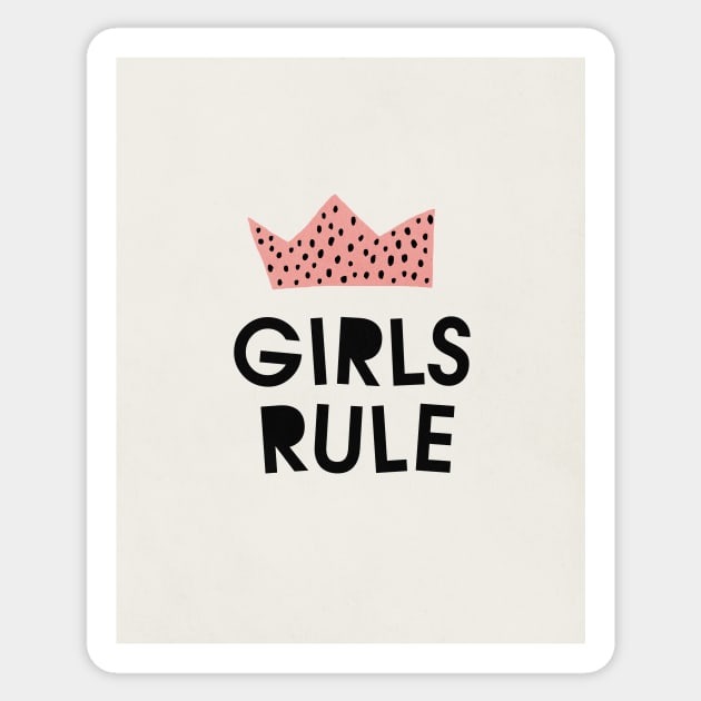 Girls rule, Abstract, Mid century modern kids wall art, Nursery room ...