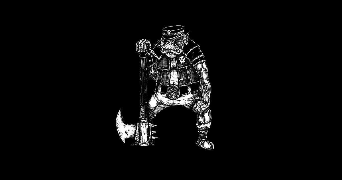 Ork Axe - Orks - Tapestry | TeePublic