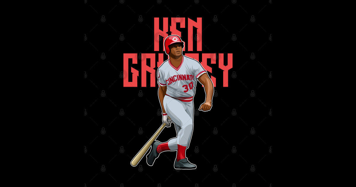 Ken Griffey Takes Off #35 Bold - Ken Griffey Jr - Sticker | TeePublic