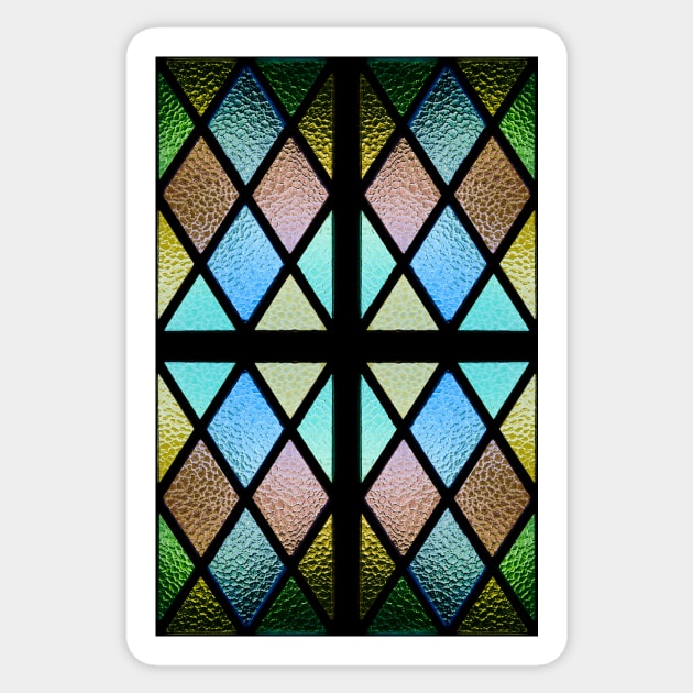 Stained Glass Window Magic - Stained Glass Window - Sticker | TeePublic