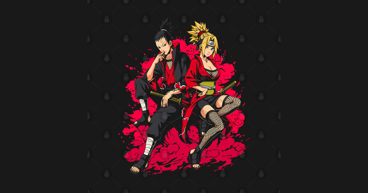 shikamaru temari - Naruto - T-Shirt | TeePublic