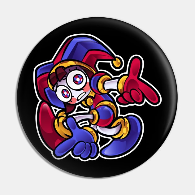Pomni Adventure Digital Circus - Digital Circus - Pin | TeePublic