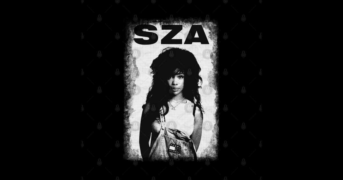 SZA - 80s 90s Distressed Vintage Style - Sza - Sticker | TeePublic