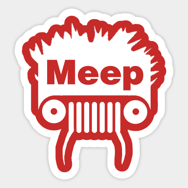 Muppets Beaker Meep Jeep - Beaker - Sticker | TeePublic