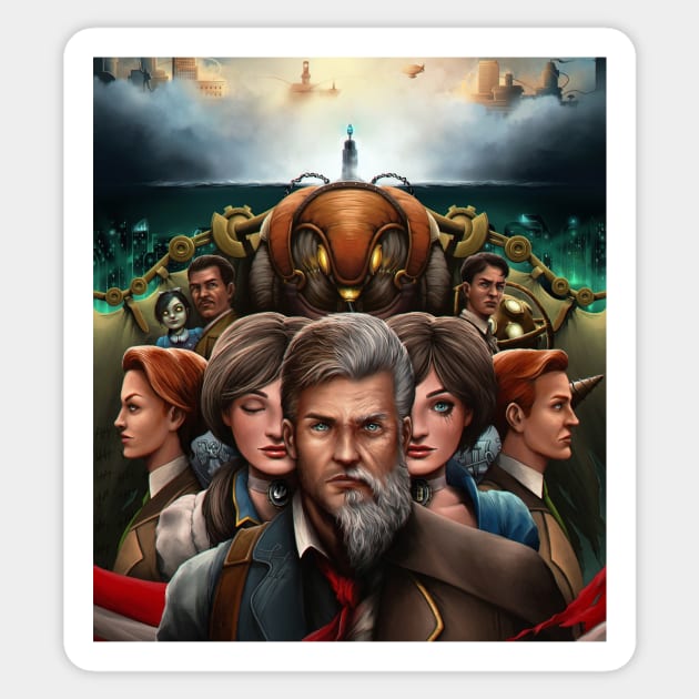 Bioshock Story Canvas Print - Bioshock Infinite - Sticker | TeePublic