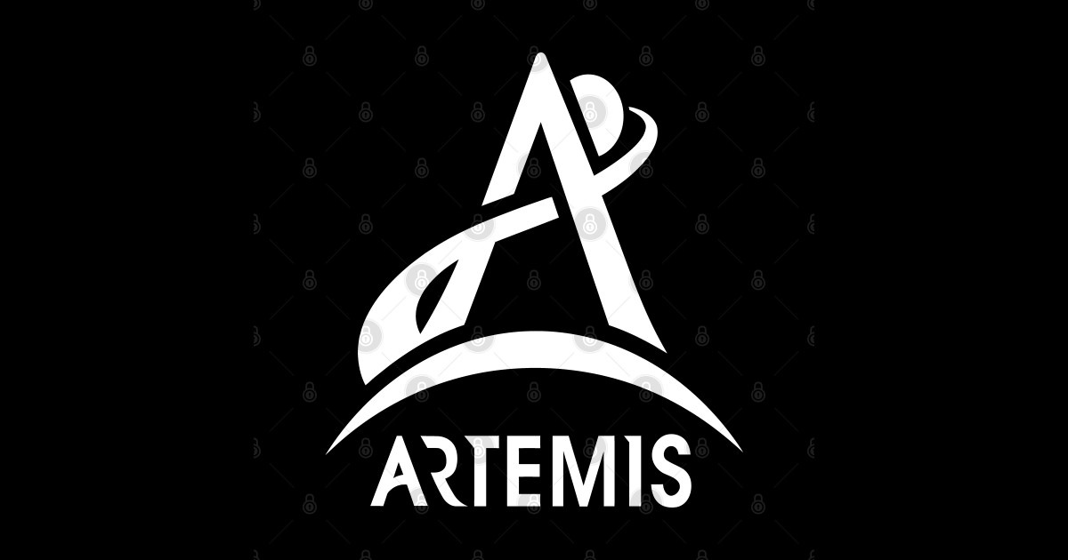 Artemis 1 White Logo - Artemis - Sticker | TeePublic