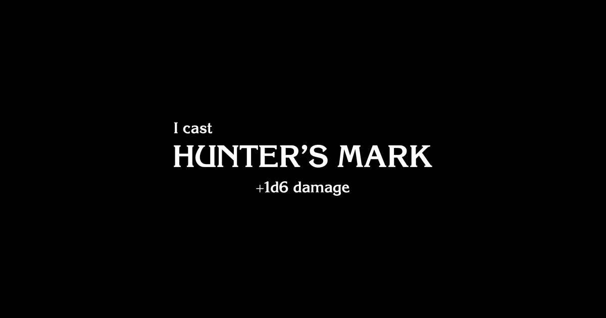 D&D: Hunter's Mark - Dungeons And Dragons - Sticker | TeePublic
