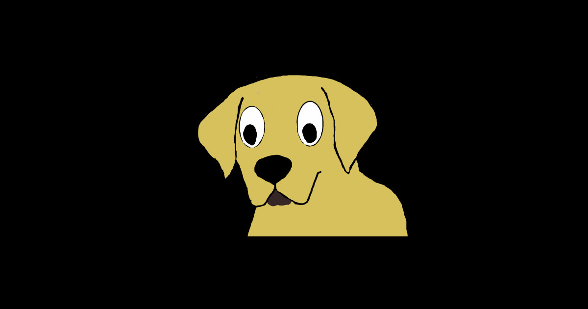 Yellow lab cartoon head - Yellow Lab - Posters and Art Prints | TeePublic