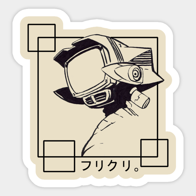 Canti. (FLCL) - Flcl - Sticker | TeePublic