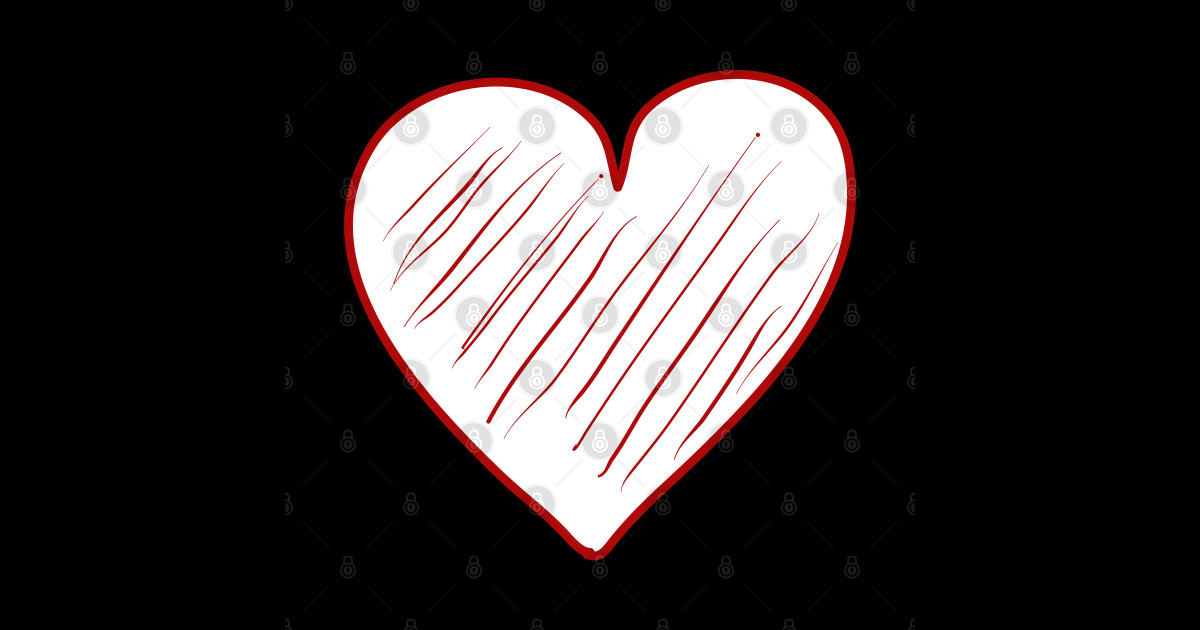 Red heart shaded. Love symbol. Valentine's Day. - Red Heart - Magnet ...