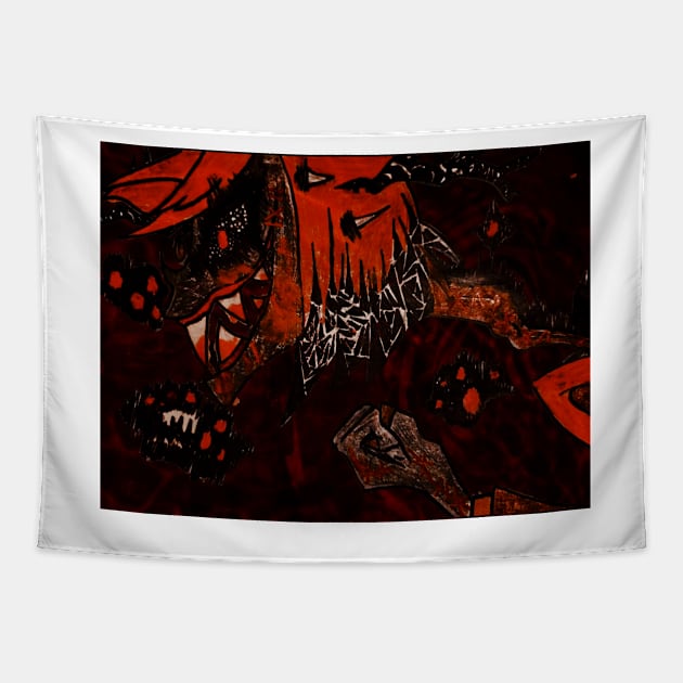 Hazbin Hotel Fanart Alastor Stayed Gone - Baby - Tapestry | TeePublic