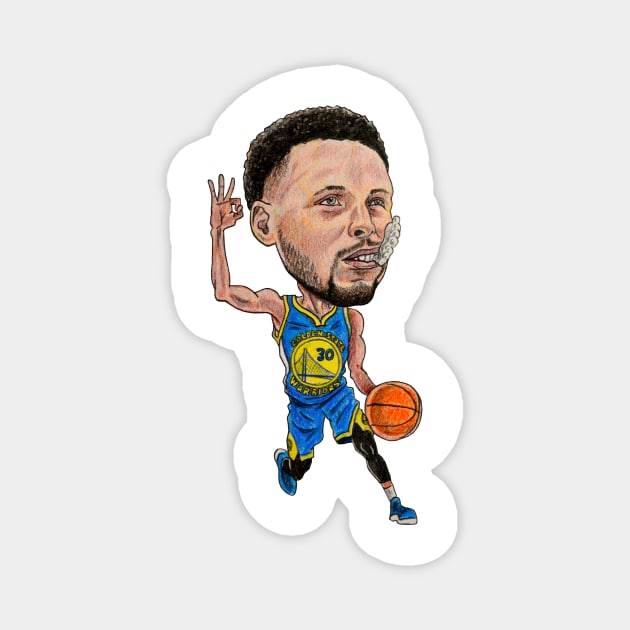 Steph Caricature - Stephen Curry - Magnet | TeePublic