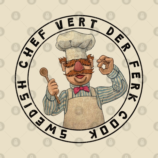 Vert Der Ferk the swedish chef Retro Vintage - Vert Der Ferk - T-Shirt ...
