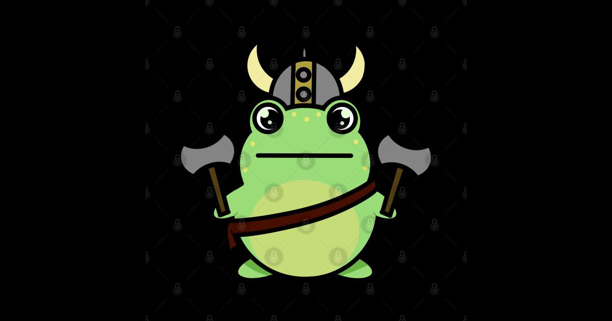 Barbarian Frog - Barbarian - Sticker | TeePublic