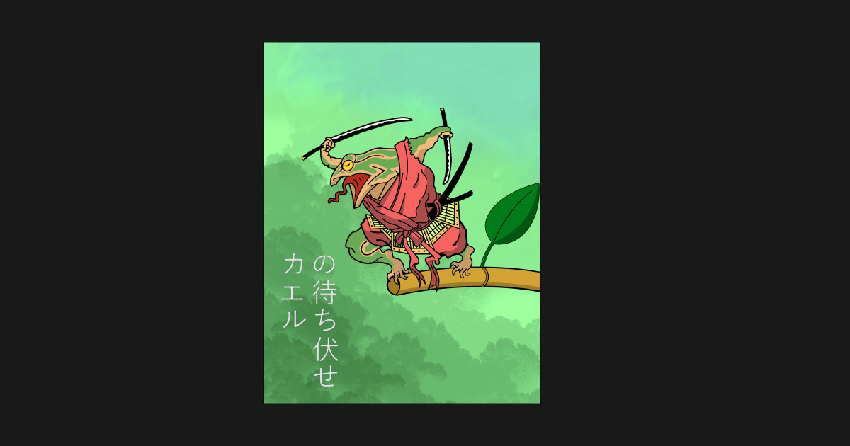 Frog Ambush - Samurai - T-Shirt | TeePublic