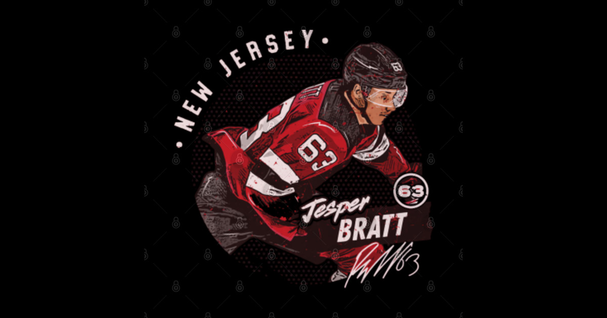Jesper Bratt New Jersey Dots - Jesper Bratt - Sticker | TeePublic