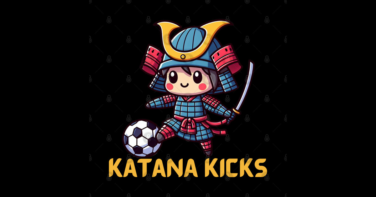 Football player samurai - Football Player - Sticker | TeePublic