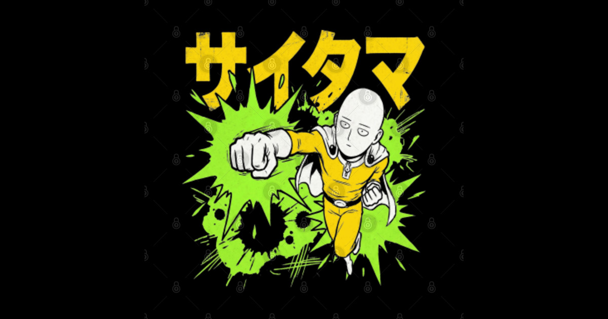 Saitama Flying Punch Fan Art - Saitama - Posters and Art Prints | TeePublic