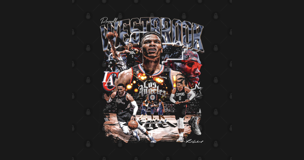Russell Westbrook Brodie LAC - Russell Westbrook - T-Shirt | TeePublic