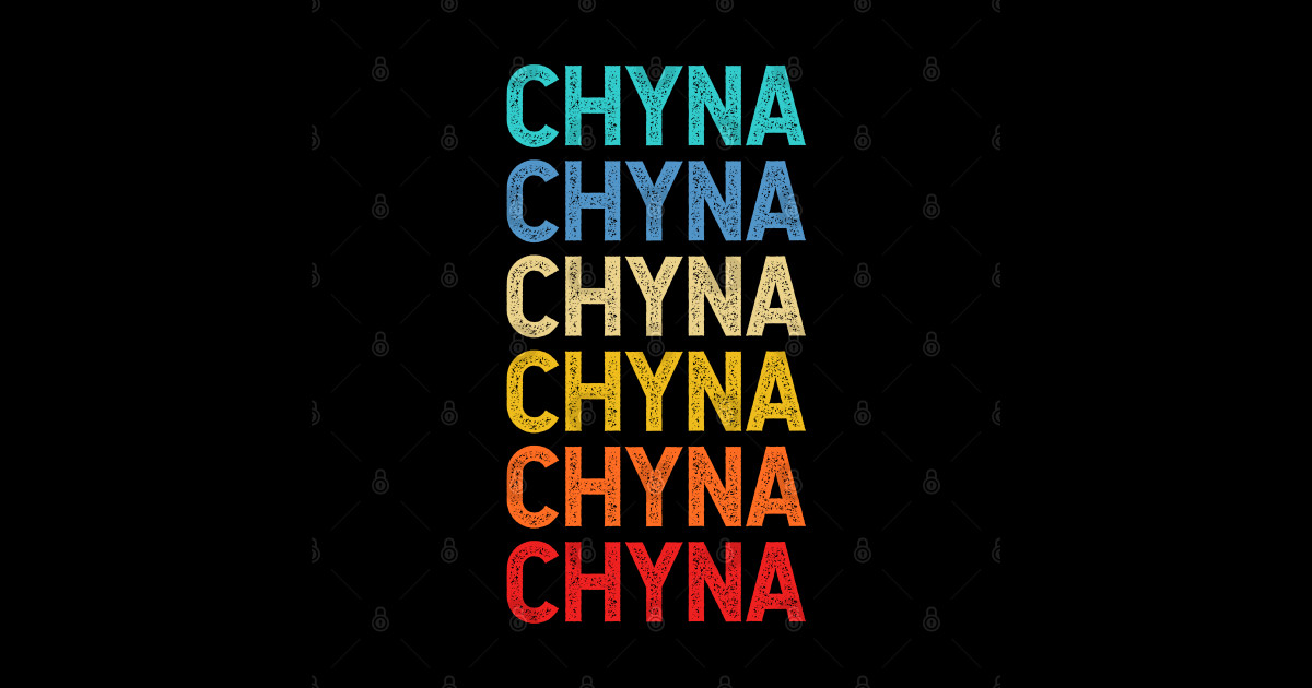 Chyna Name Vintage Retro Custom Gift Named Chyna - Chyna - Magnet ...