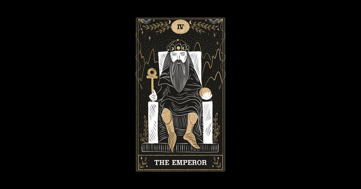 The Emperor Tarot Card - Emperor Tarot Card - Sticker | TeePublic