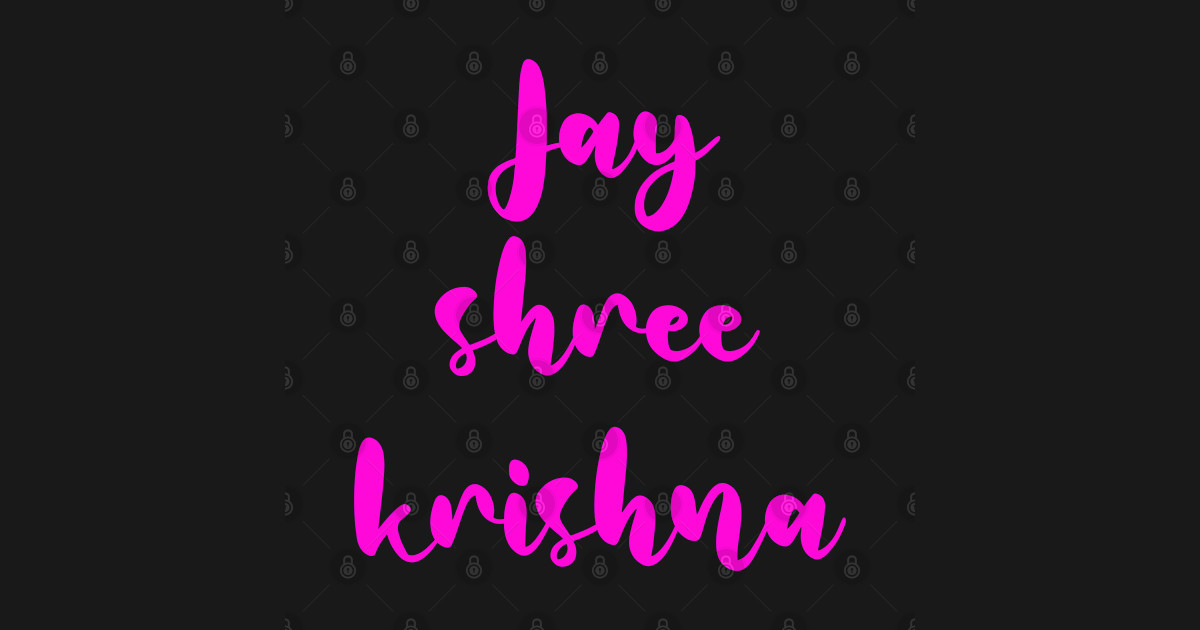 Jai shree krishna for Krishna lovers - Hare Krishna - T-Shirt | TeePublic
