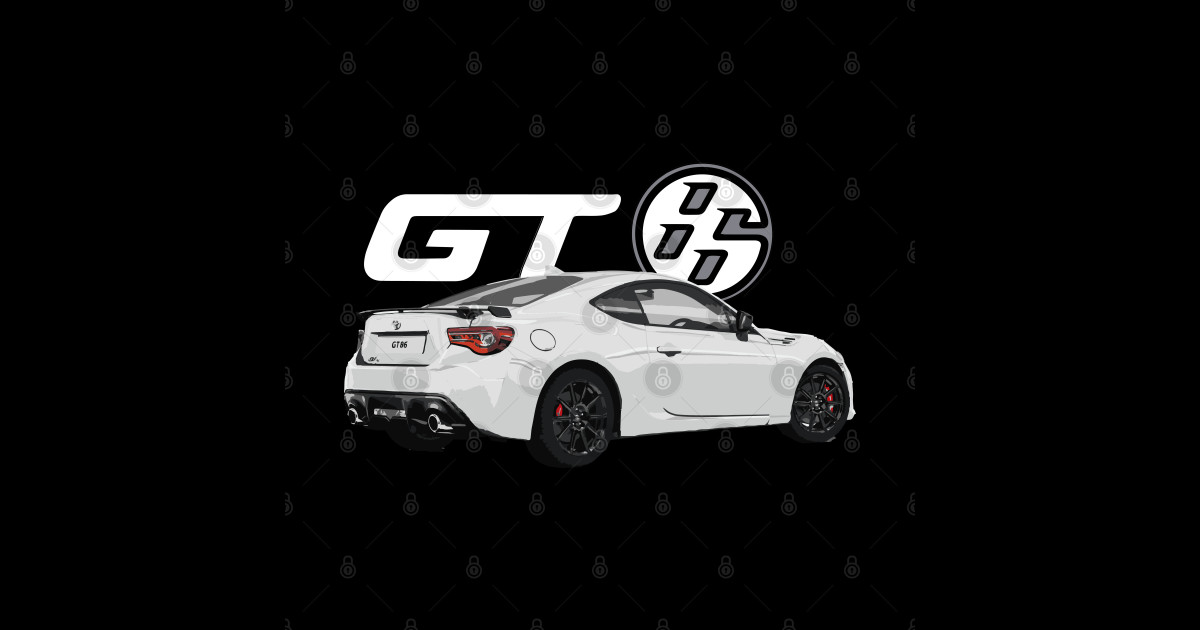 GT86 white - Toyota Gt86 - Sticker | TeePublic