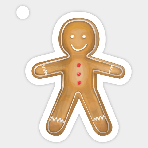 Gingerbread man - Gingerbread Man - Sticker | TeePublic