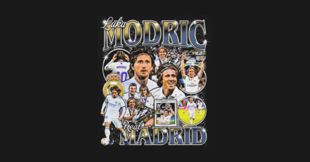 Luka Modric Retro Bootleg - Luka Modric - T-Shirt | TeePublic