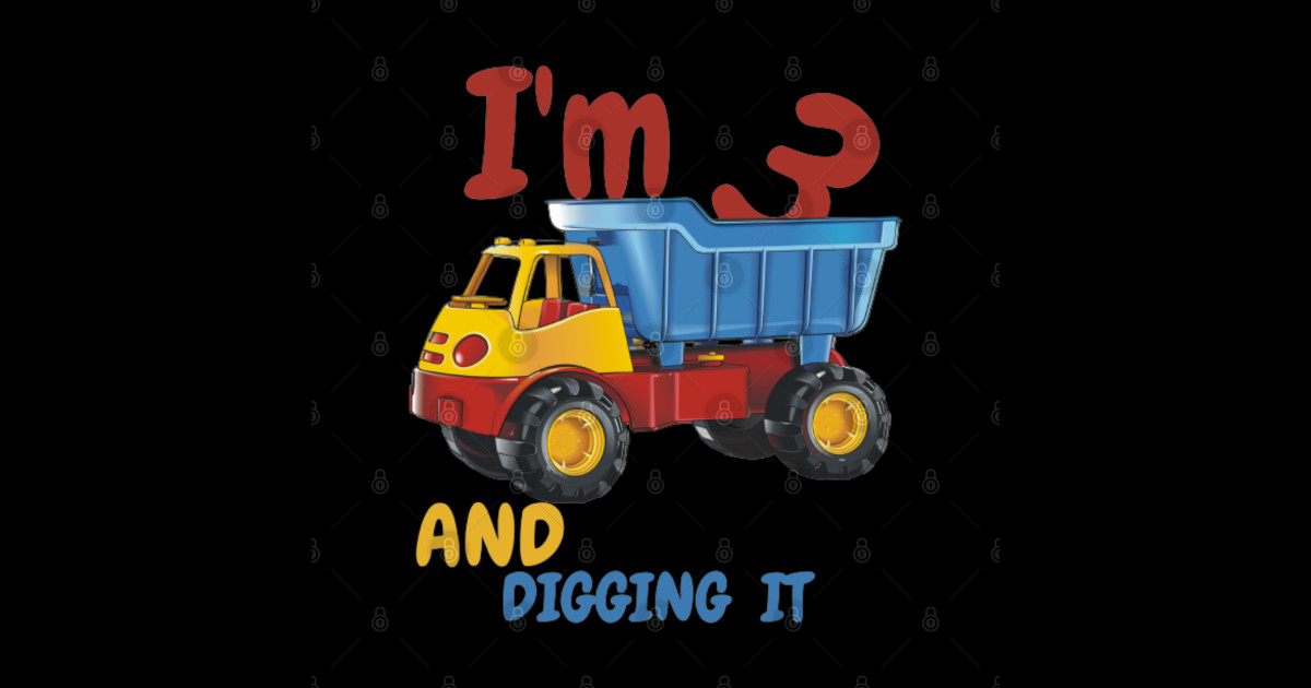 I'm 3 and DIGGING IT - Im 3 And Digging It - Sticker | TeePublic